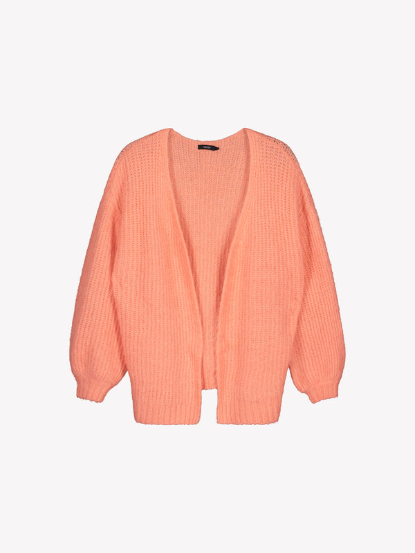 KARAMELLI Women's Cardigan in Coral | Nanso