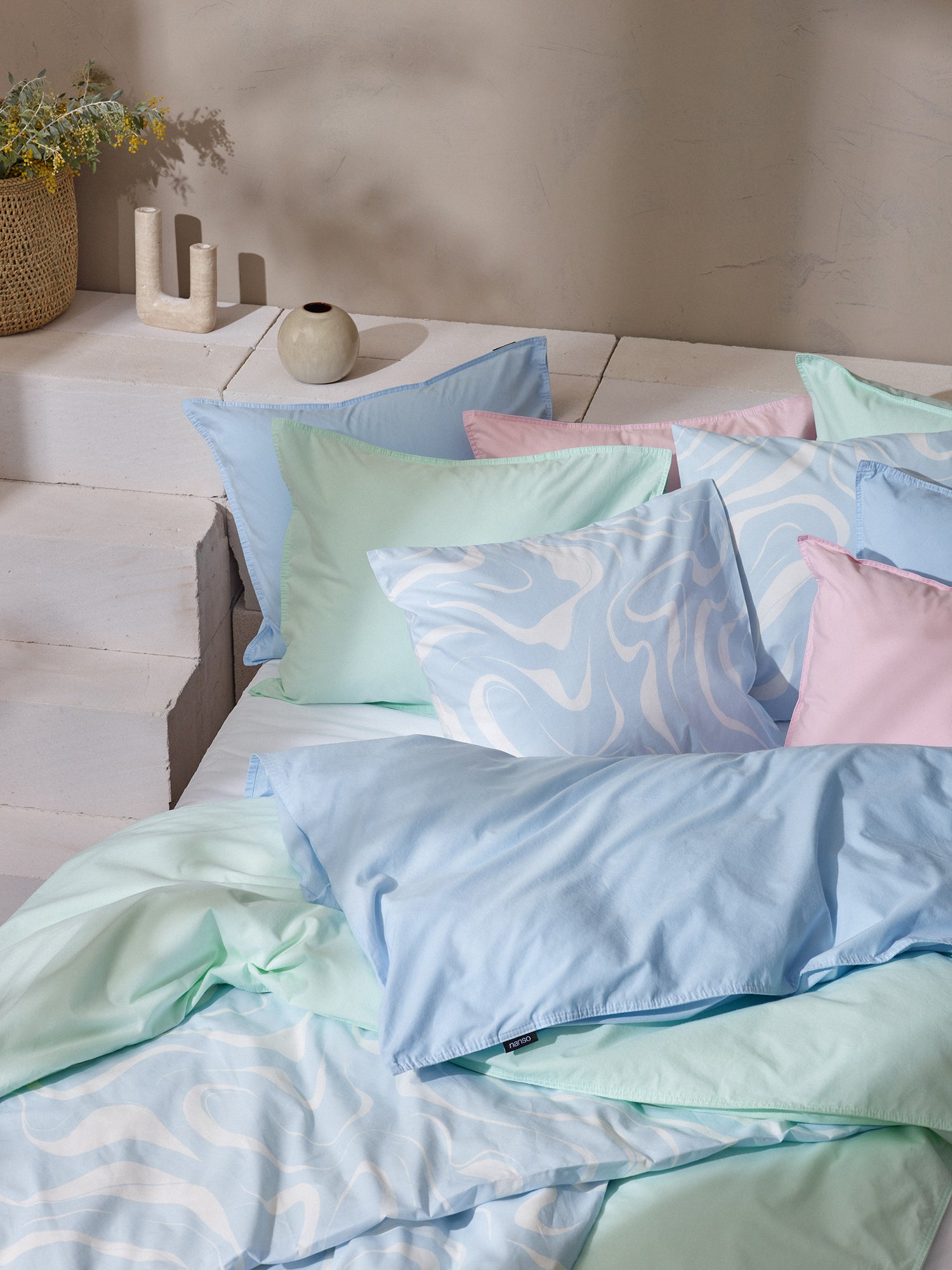 UNI Duvet Cover Set - Light Blue | Nanso