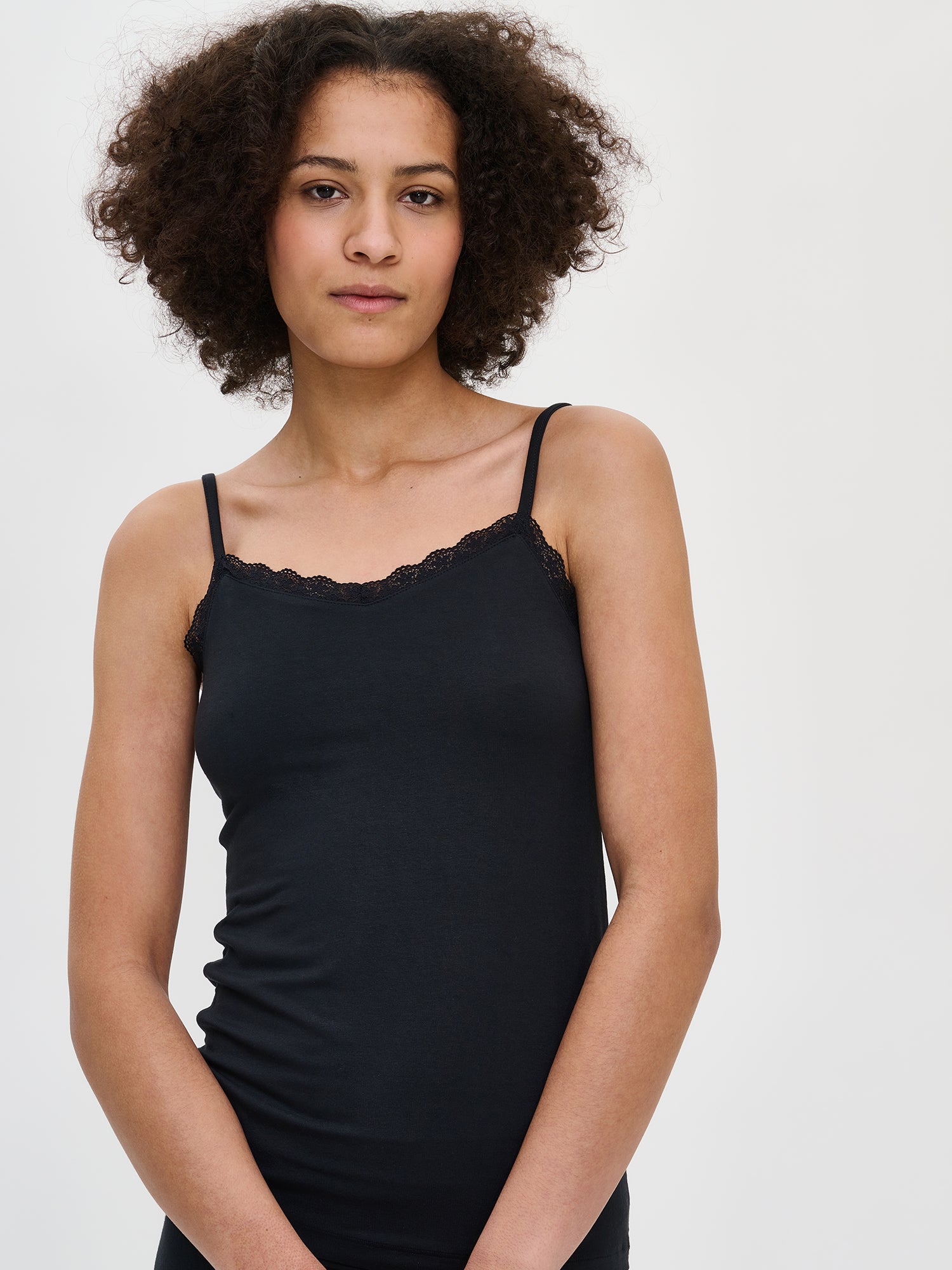 PITSI Women's Soft Lace Black Top | Nanso